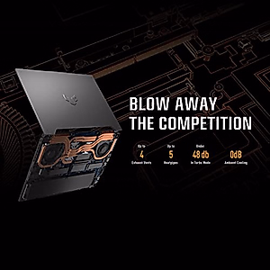 ASUS TUF Gaming A17 (2022) Gaming Laptop, 17.3” 144Hz FHD IPS-Type Display, AMD Ryzen 7 6800H CPU, GeForce RTX 3060 GPU, 16GB DDR5, 512GB PCIe SSD, Wi-Fi 6, Windows 11 Home, Mecha Gray, FA707RM-ES73