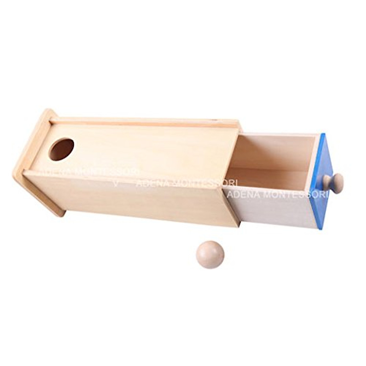 Adena Montessori Object Permanence Box w/ DrawerMontessori Ball Drop Imbucare Box