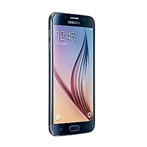 Samsung G920F Galaxy S6 Unlocked Smartphone GSM 4G LTE Octa-Core International Version, No Warranty - Sapphire Black