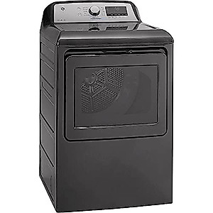 GE GTD84GCPNDG 27" Energy Star Front Load Gas Dryer with 7.4 cu. ft. Capacity 13 Cycles HE Sensor Dry and WiFi Connect in Diamond Gray