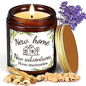 UOKPT House Warming Gifts New Home - Unique Lavender Scented Candle Presents for First Apartment Funny Housewarming Gift Ideas for New Homeowner Best Friend Women Men Couples Neighbor Guys