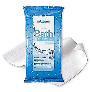 Comfort Bath Cleansing Washcloths, 8 Pack of 8 Washcloths