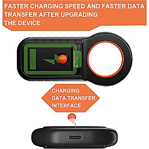 Microchip Scanner,Ajfwm Bluetooth Wireless Pet RFID Animal Chip ID Reader Scanner Animal ID Tag Handheld Scanner ISO11784/85/FDX-B/EMID for Dog/Pet/Cat/Pig/Animal