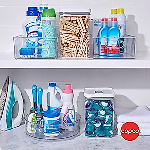 Copco Food and Organization Storage Container with Airtight Lid, 4.43-Quart, Clear