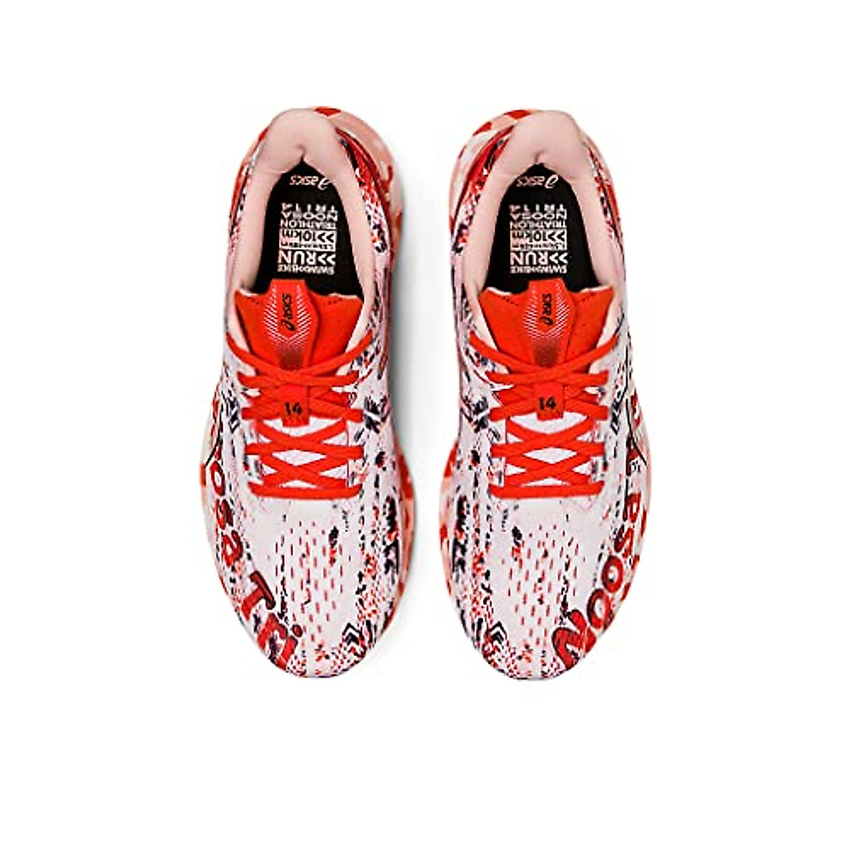 ASICS Women's Noosa TRI 14 Running Shoes, 7, White/Black