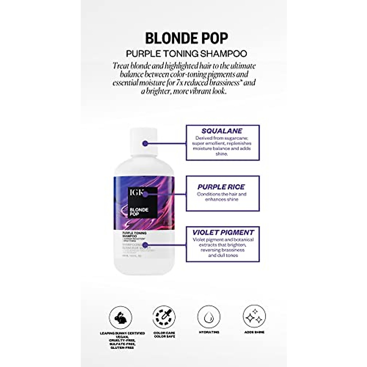 IGK Blonde Pop Shampoo Liter