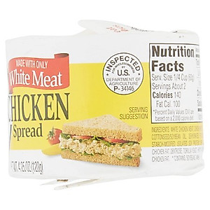 Underwood, White Meat Chicken Spread, 4.25oz Container (Pack of 4)