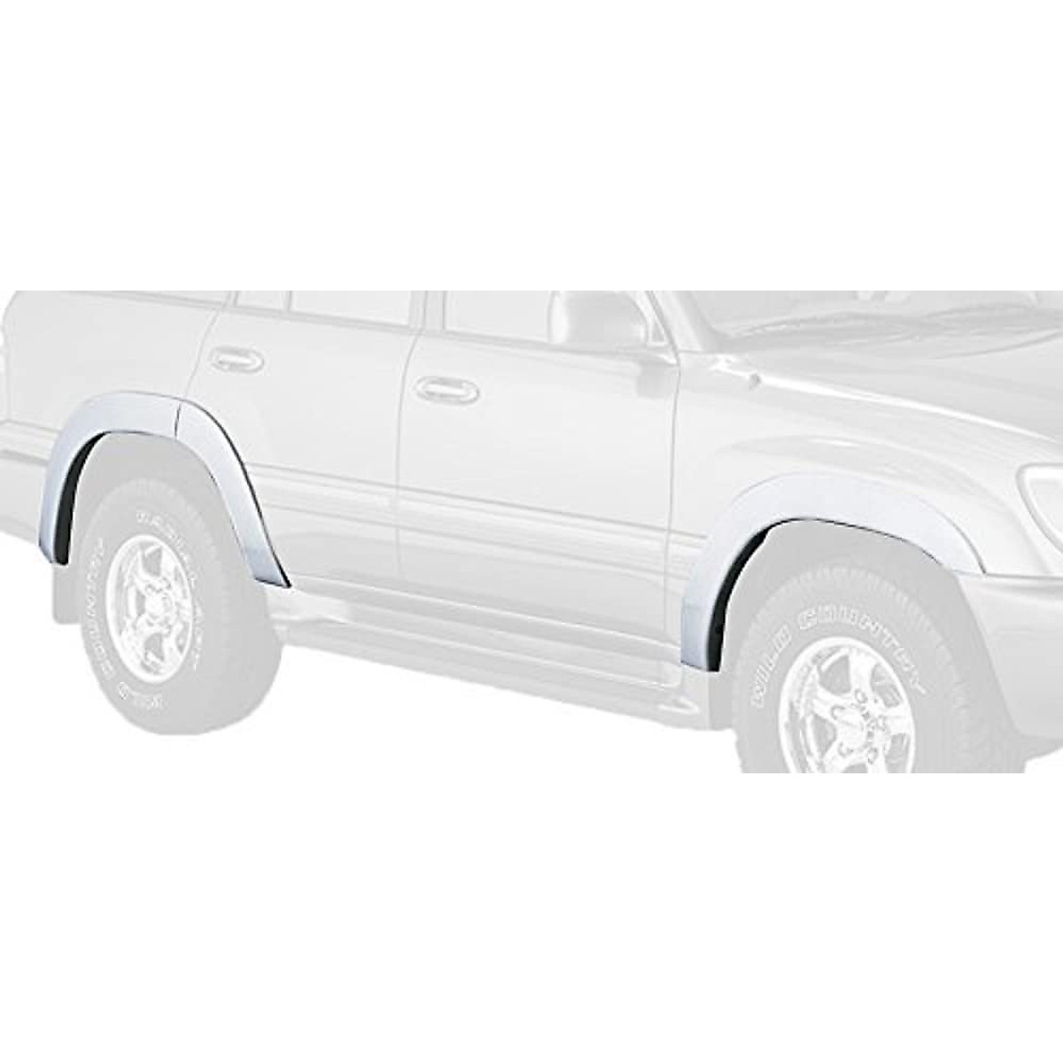 Bushwacker Cutout Pocket/Rivet Style Rear Fender Flares | 2-Piece Set, Black, Textured Finish | 30002-07 | Fits 1965-1984 Toyota Land Cruiser