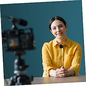 ibasenice 3pcs Lavalier Microphone Mic for Laptop Revers Lavalier Microfoons Lavalier Lapel Microphone Noise Reduction Headset Headphones Mic Recording Microphone Computer PVC Tie Clips