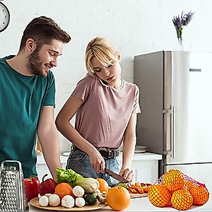 Sukh 90PCS Mesh Produce Bags - 24Inch Mesh Vegetable Bags Onion Storage Bags Net Produce Seafood Bags net bags for vegetables Storage Fruits Seafood and Other Agricultural Products Red