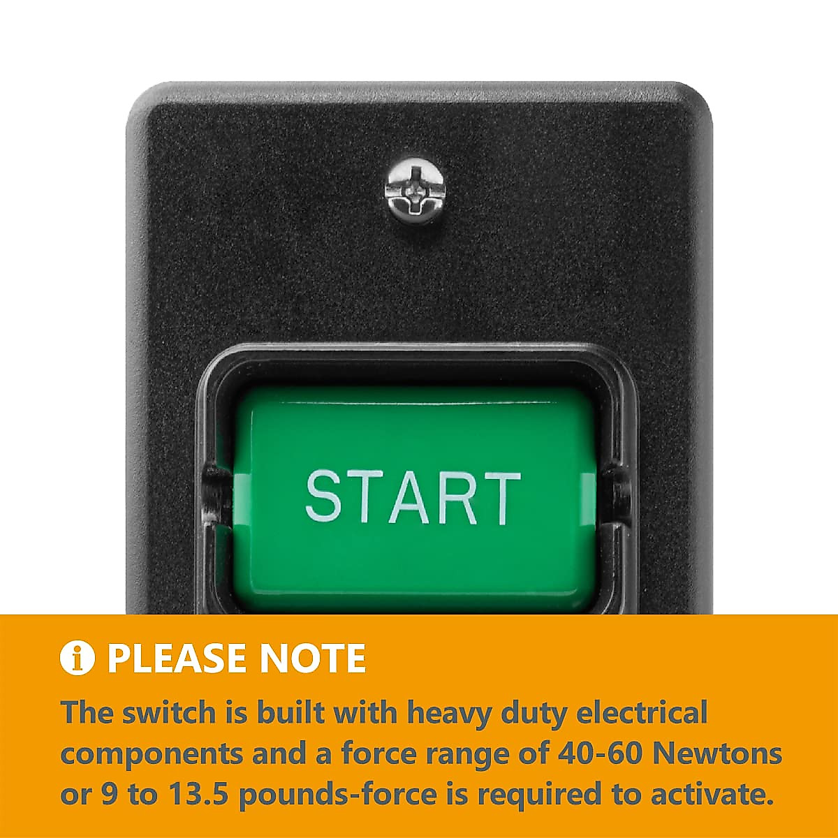 POWERTEC 71652 110/220V Single Phase On/Off Switch with Screws for Gang Box Installation, fits Table Saw, Router Table, Drill Press, Bench Saw, Band Saw