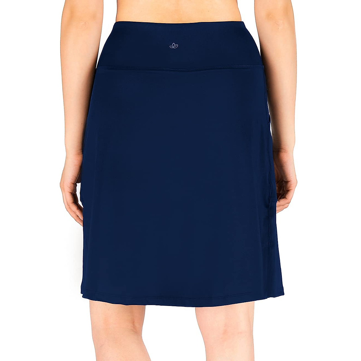 Yogipace Tall Women's 20" Modest Knee Length UV Protection Skirt Athletic Golf Tennis Skort Built in Shorts Navy Blue Size XXL