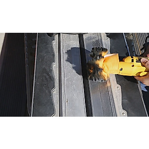 Flitz PB 101-50 Buff Ball Car Buffer Drill Attachment with Self-Cooling Design That Never Scorches or Burns + No Exposed Hardware to Prevent Scratches, Buff and Polish Any Surface, Machine Washable, 5 Inch,Orange