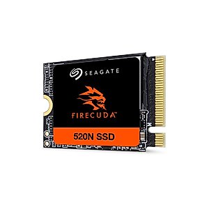 Seagate FireCuda 520N SSD 2TB SSD - M.2 2230-S2, PCIe Gen4 ×4 NVMe 1.4, speeds up to 5000MB/s, Compatible with Steam Deck, Microsoft® Surface, Laptop, with Rescue Services (ZP2048GV3A002)