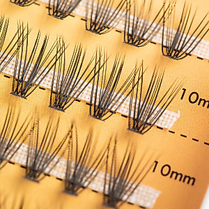 FinyDreamy 240pcs Individual Lash Extensions, 20D Lash Clusters Volume Mix Pack, 10-14mm Mix Lengths C Curl 0.07mm Thickness Professional Individual Eyelash Clusters and Apply Under your Lashes