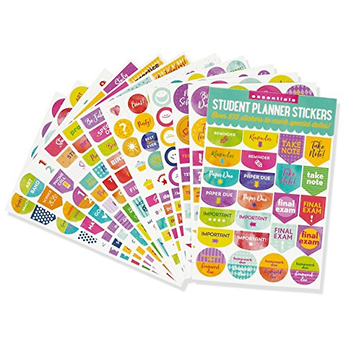 Student Planner Stickers (Set of 575 Stickers)