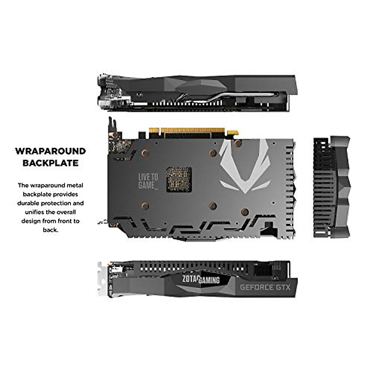 ZOTAC Gaming GeForce GTX 1660 Super amp 6GB GDDR6 192-bit Gaming Graphics Card, Super Compact, Ice Storm 2.0 Cooling, Wraparound Metal Back plate - Zt-T16620D-10M