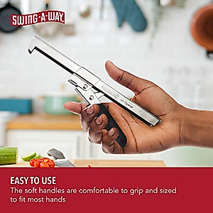 Swing-A-Way Comfort Grip Jar Opener, Black, 7.5-Inch