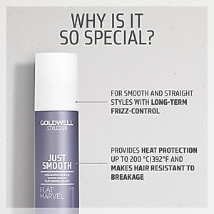 Goldwell StyleSign Just Smooth Flat Marvel Straightening Balm, 3.3 Fl Oz