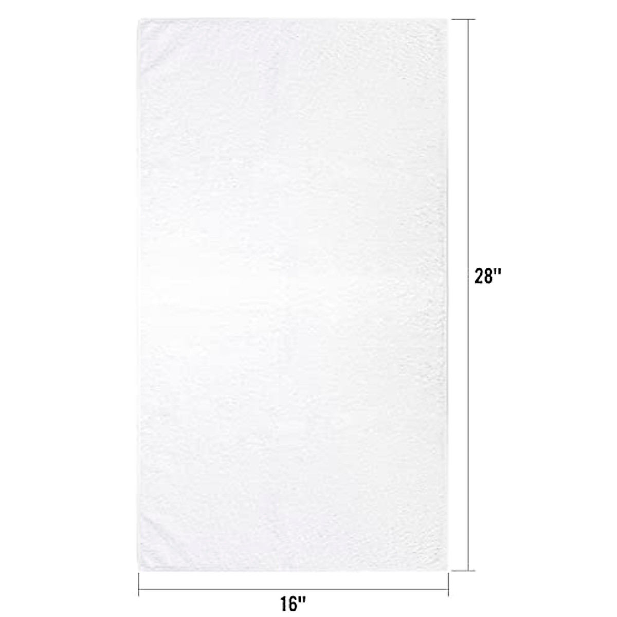 Orighty 6-Pack White Hand Towels - Quick Drying & Absorbent Microfiber Bathroom Hand Towel 16x28 inches - Lightweight & Thin White Towels - Multi Purpose for Gym, SPA, Hotel & Bathroom