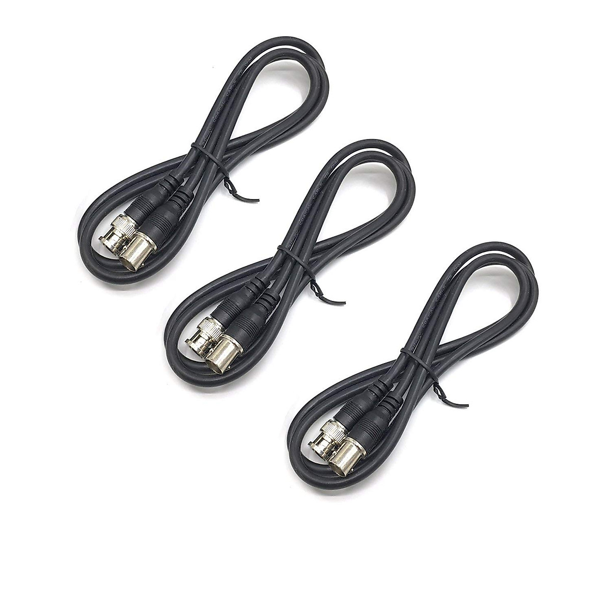 BeElion 4 in Pack 1.6ft/20 BNC Male to Female CCTV Extension Coaxial Line Cable