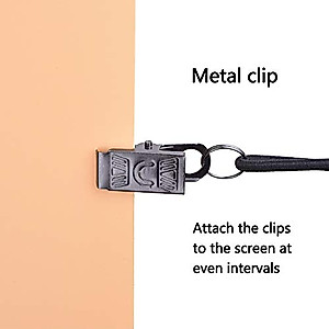 Mudder Backdrop Background Clips Holder for Photo Video Studio, 12 Pack, Black