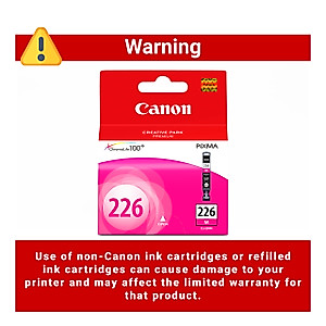 Canon CLI-226 MAGENTA Compatible to iP4820,iP4920,iX6520,MG5120 CANON EXCLUSIVE,MG5320,MG5520,MG8120/MG6120,MG8220/MG6220,MX882,MX892/MX472 Printers