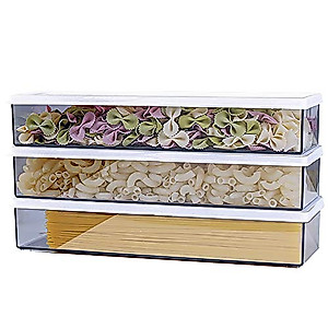 AIYoo Flatware Tray Kitchen Drawer Organizer With Lid And Drainer - Plastic Food Storage Container food storage box for refrigerator Dinnerware Holder