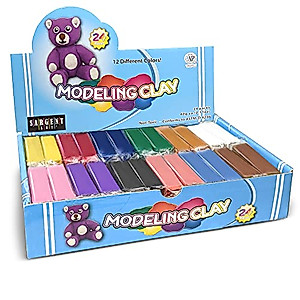 Sargent Art 24ct Class Pack Modeling Clay, Assorted 24 Pack, Non-Hardening