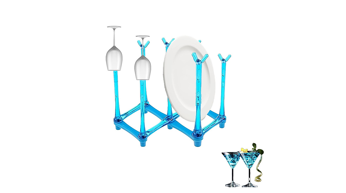 Retractable Cup Drying Rack 2 Pack | Bottle Drainer Stand