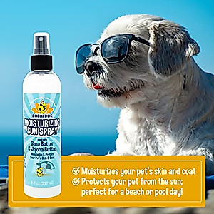 Bodhi Dog Sunscreen | Large 8oz SPF 30+ Moisturizing Pet Sunscreen | Safe for All Breeds of Dogs, Cats and Horses | Natural Skin Protection and Conditioner for Skin, Coat, Nose, and Ears | USA Made