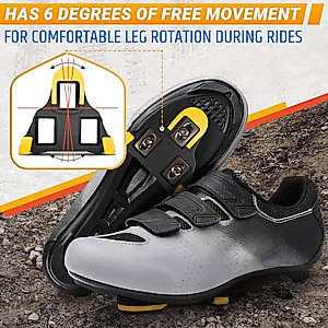 Baidell Bike Cleats, 6 Degree Float Compatible Shimano SPD-SL Cleats, Cycling Pedals Cleat, Road Bicycle Cleat Set, Indoor Clip for Specialized Peloton Shoes Women — SPD SL Cleats Bike Shoes for Men