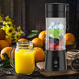 Juicer Machines, Personal Size Blender Juicer Machines, Portable Blender Juicer Machine, USB Rechargeable Fruits Mixer, Mini Travel Fruit Juicer, Electric Smoothie Blender Maker For Fruit Shakes