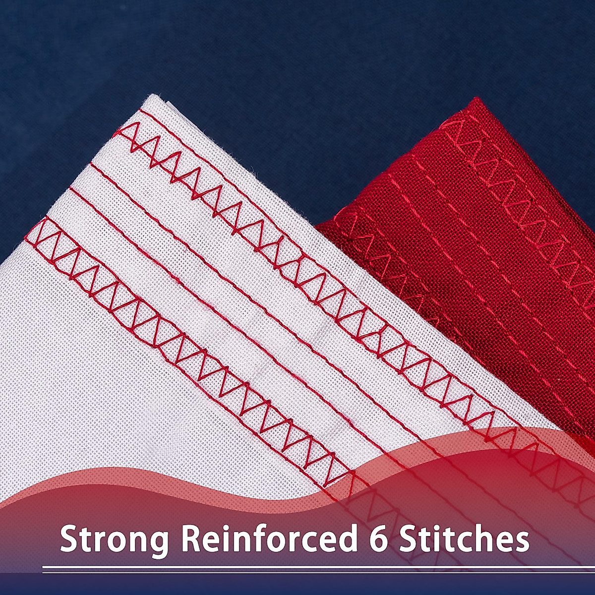 American Flag 20x38 ft Deluxe Super Tough Series, Heavy Duty Spun Polyester, 7 Strengthened Brass Grommets, Extra Large US Flag USA High Wind with Embroidered Stars, Big Giant Flags Outdoor Outside