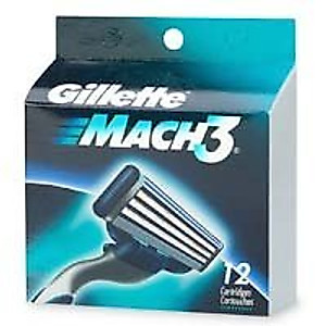 Gillette Mach 3 Refills - 12 Cartridges