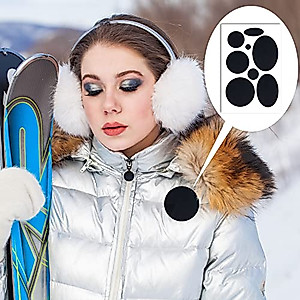 CHANZET Puffer Down Jacket Repair Patch Kit 48pcs, Nylon Fabric Repair Patch Self Adhesive Waterproof Stick On Patches Tape for Jackets Coat Clothing Tent Sleeping Bags Ski Pants Holes Black Blue Gray