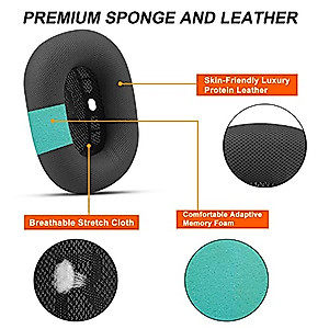 Premium Replacement Ear Cushions for Apple AirPods Max Headphone, Protein Leather Memory Foam Earpads with Excellent Noise Isolation