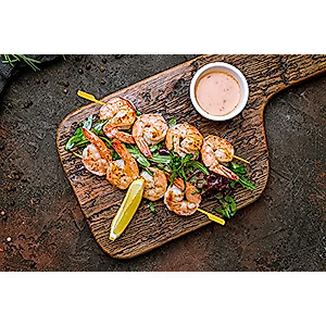 DecorRack 100 Natural Bamboo Paddle Picks, 6 inch Wood, Barbecue, Kabob Skewers for Grill, Appetizers, Fruit Sticks, Cocktails Picks (100 pack)