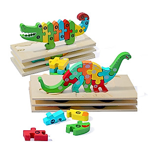 Wooden Puzzles for Kids Ages 3-5 Wooden Puzzles for Toddlers 2-4 Years 4 Pack Animal Puzzles for Kids 3 4 5 Years Old, Montessori Toys for Toddlers 2 Years Old.