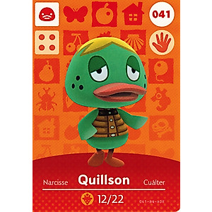 Animal Crossing Happy Home Designer Amiibo Card Quillson 041/100