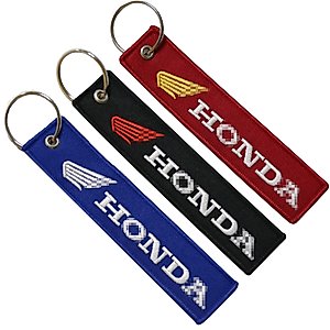 Motorcycle Keychain, 3Pack Tag Keychain Key Ring Motor Scooter Truck Biker Gift