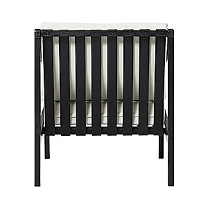 Walker Edison Dekian Outdoor Chairs, Black Wash