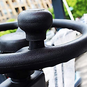 Anonyme 8mm Screw Steering Wheel Spinner Knob Turning Aid Ball Tractor Forklift Assembly Black