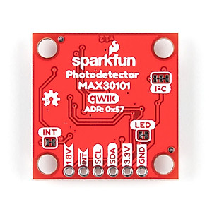 SparkFun Photodetector Breakout - MAX30101 (Qwiic) - Includes MAX30101 Highly Sensitive Optical Sensor - Particle (i.e. Smoke) Detection Proximity Measurements Photoplethysmography