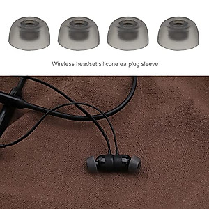 6 Pairs of Silicone Ear Buds Tips Replacement in-Ear Ear Sleeves Compatible with Jabra Elite 75t/ 65t/ Active/Sport Evolve Wireless Headphones S M L