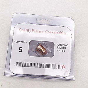 5pcs Multifunctional Plasma Cutting Mouth Electrode Nozzles Cutting Torch Supplies for Industry