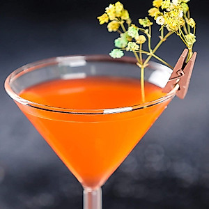 Flykee Straw Spiral Cocktail Glass Revolving Martini Creative Vampire Glass Long Tail Wine Glass Bar Party Transparent Champagne Red Wine Cup Margaret Glasses Goblet