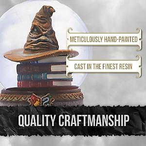 Nemesis Now Harry Potter Hogwarts Snow Globe, Officially Licensed Collectible Merchandise, Hand-Painted Resin, Features Hedwig and The Sorting Hat