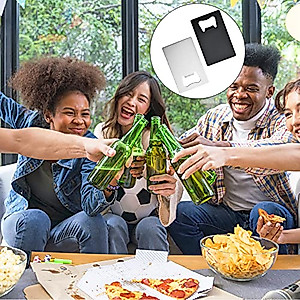 Worldity 50Pcs Credit Card Bottle Opener, Stainless Steel Beer Bottle Opener, Groomsmen Wallet Bottle Opener for Wallet and Pocket, Perfect for Wedding House Warming Party Gifts