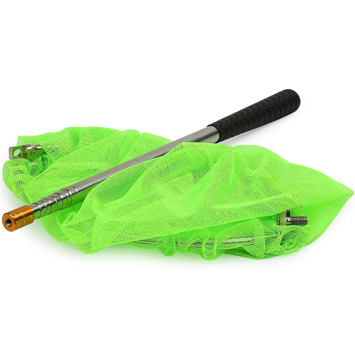 RESTCLOUD Bait Net and Fishing Landing Net with Telescoping Pole Handle Extends to 59 inches (Green)